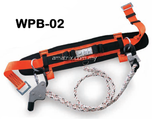 Work Positioning Belt 2-pcs lateral positioning D-rings.