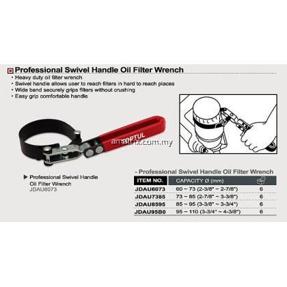 Professional Swivel Handle Oil Filter Wrench