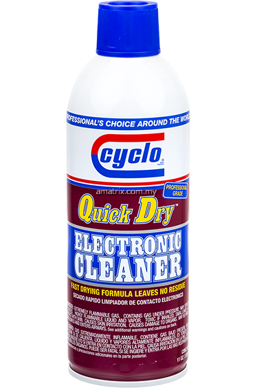 CYCLO C87 Quick-Dry ELECTRONIC CLEANER-QUICK DRY FORMULA LEAVES NO RESIDUE