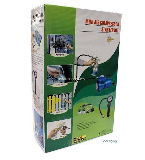 Hymair AS06KB Mini Air Compressor Starter Kit - Combo Set