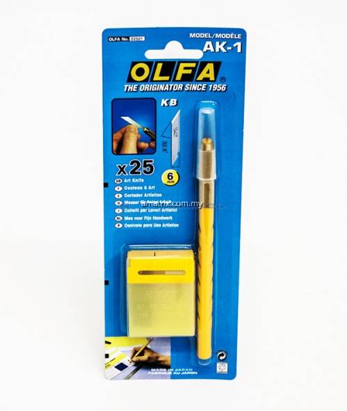 Olfa AK-1 Art Knife (With 25 Blades)