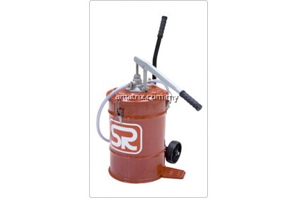 GEAR OIL DISPENSER Wheel mounted tank of 22 litres equipped with a hand ...