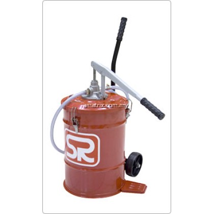 GEAR OIL DISPENSER Wheel mounted tank of 22 litres equipped with a hand ...