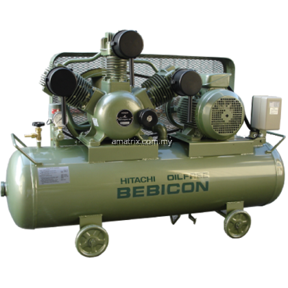 Hitachi Bebicon Air Compressor 10HP, 8Bar, 278kg 7.5OP-9.5G5A