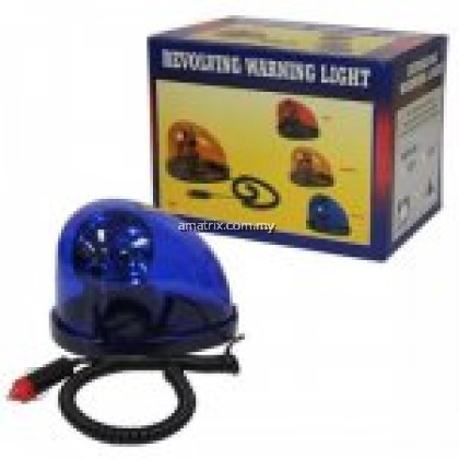 REVOLVING WARNING LIGHT-12V-COLOUR:BLUE