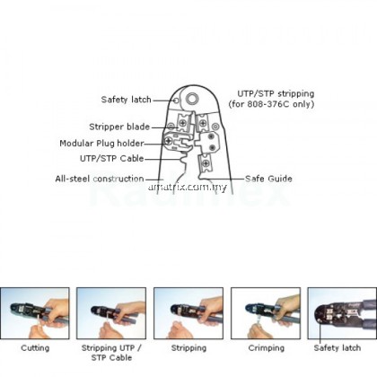 Modular Crimping Tool (200MM) For Network Cable,crimping pliers,network ...