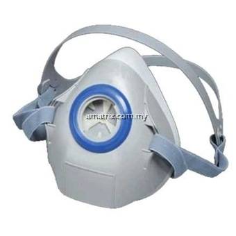 3M 7702K Single Half Face Silicone Respirator (MEDIUM)