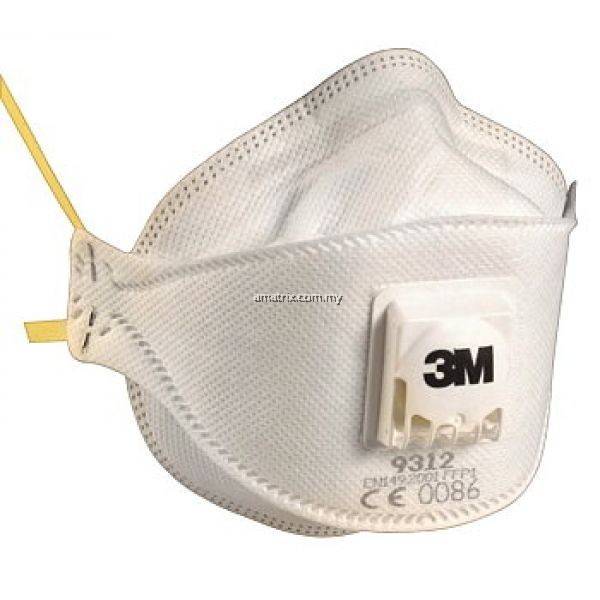 3M 9312 P1 Folded Maintenance Free Respirator with Valve (10pcs / box)