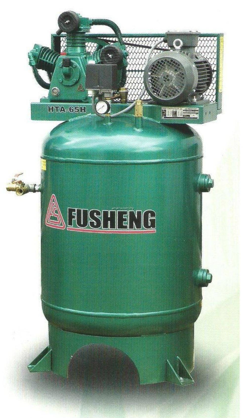 FUSHENG HTA-65H-VT (1Phase) 3HP 245L Two-Stage Vertical Tank Air Compressor