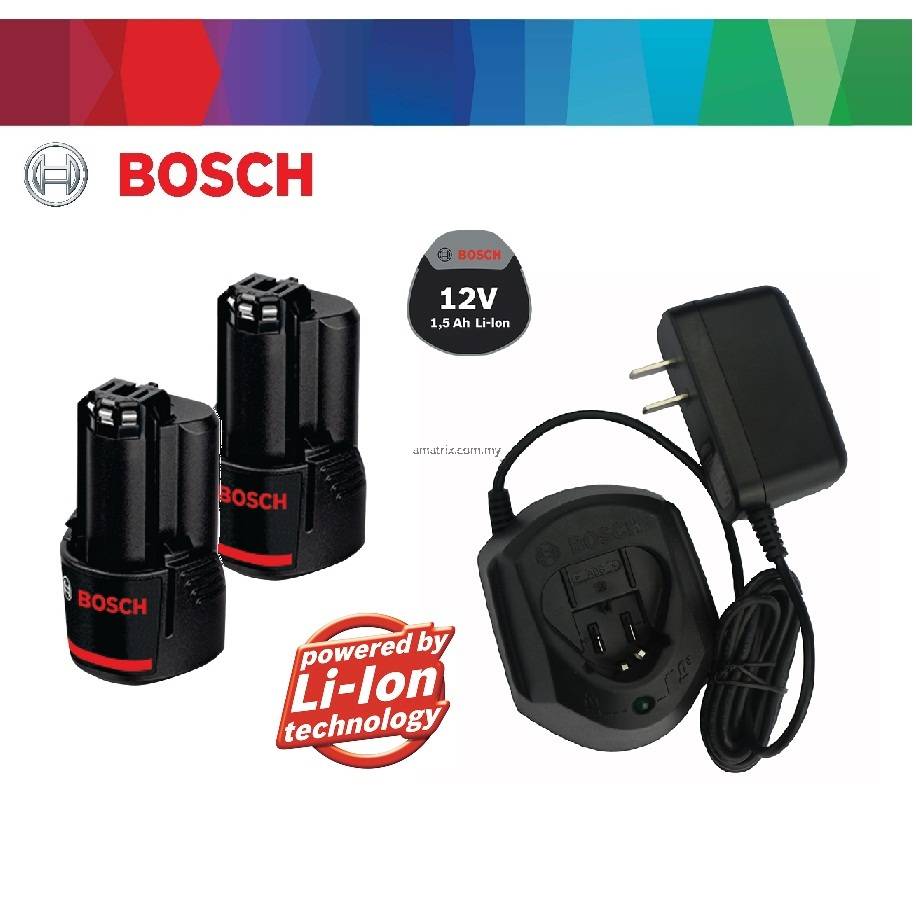 Bosch 12V 2.0 Ah Battery Starter Pack Kits