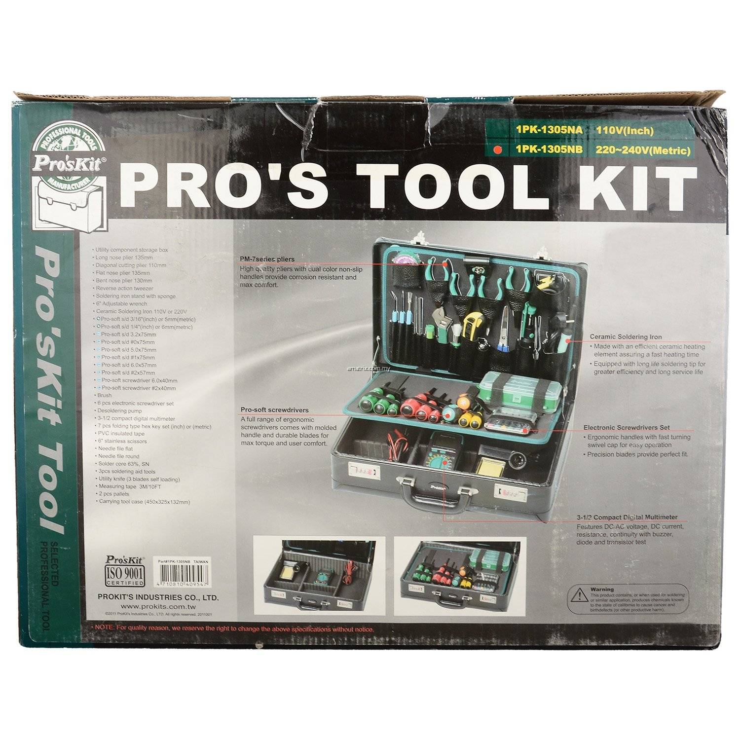 Proskit 1PK-1305NB Professional Tool Kit