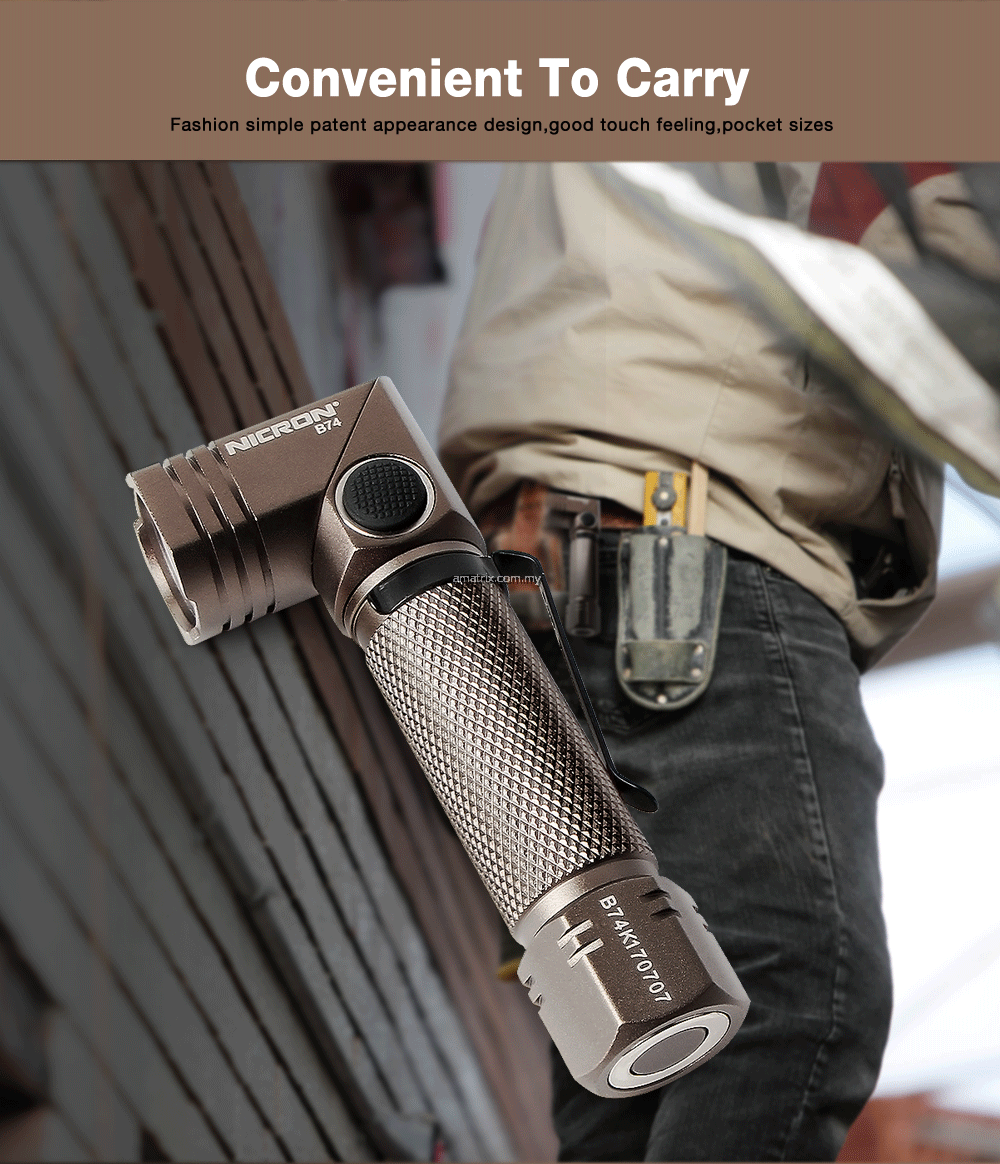 NICRON B74 MAGNECTIC FLASHLIGHT TORCHLIGHT IP65 HEAVY DUTY BATTERY ...