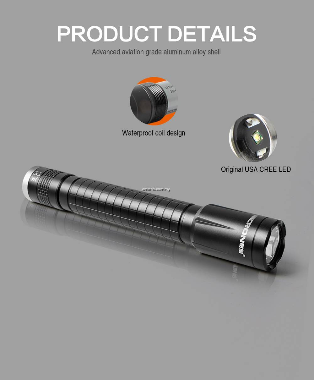 NICRON N4 ALUMINIUM BODY HEAVY DUTY FLASHLIGHT LANTERN TORCHLIGHT IP65 ...