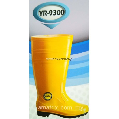 COLEX YR-9300 PVC RAIN BOOT YELLOW 14"