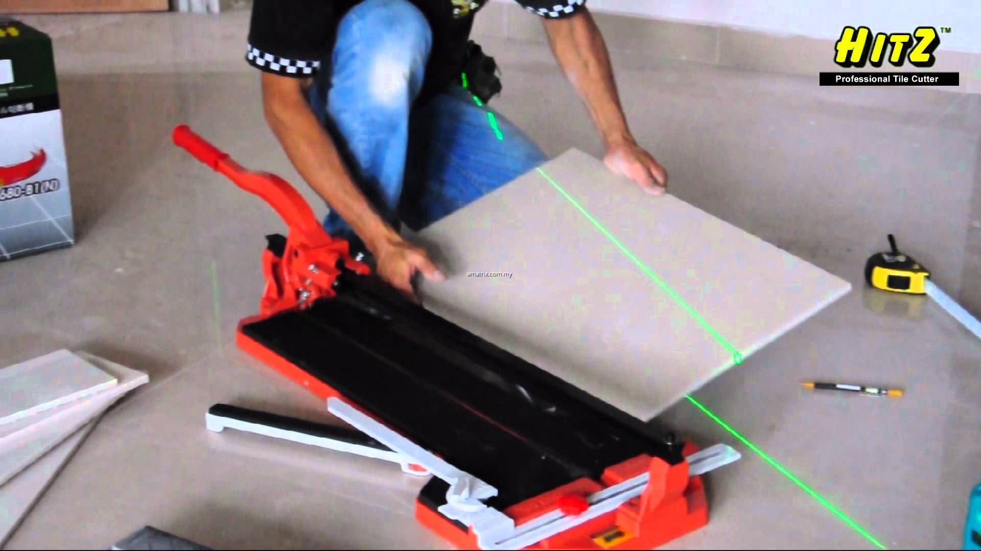 HITZ MD-680B-1(N) 26"/650mm Profession Single Rail Tile Cutter Machine