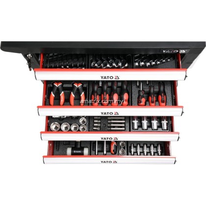 YATO YT-55300 177pcs 6-DRAWERS ROLLER CABINET WITH TOOLS