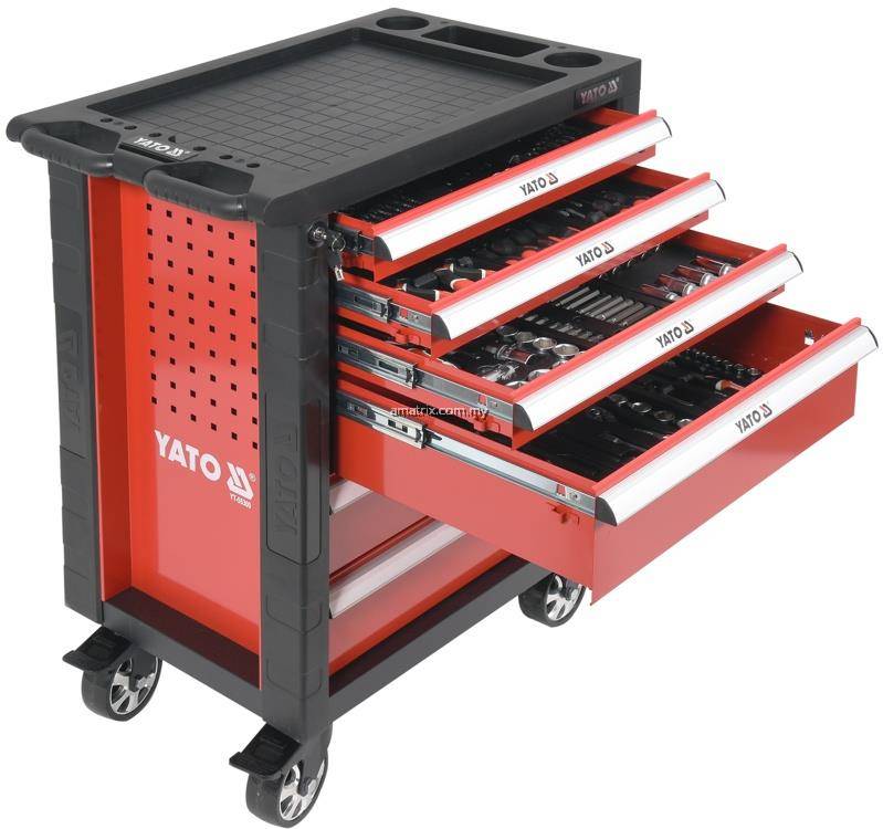 YATO YT-55300 177pcs 6-DRAWERS ROLLER CABINET WITH TOOLS