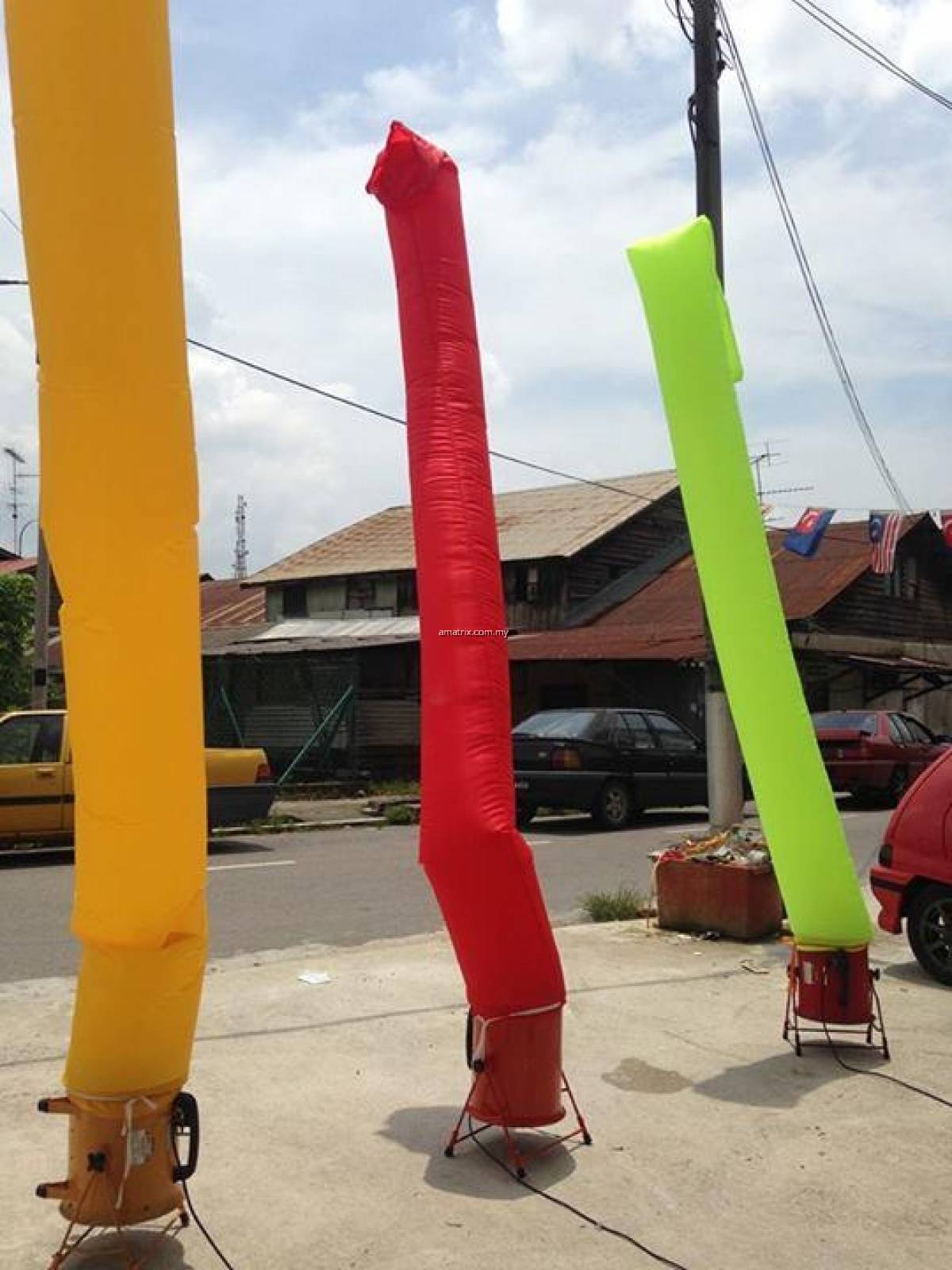 12" VENTILATOR FAN BLOWER WITH STRAIGHT TUBE SKY DANCER CLOTH