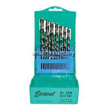 Evacut / Sutton E2M 1.0-10.0MM HSS DRILL BITS SET 19PCS