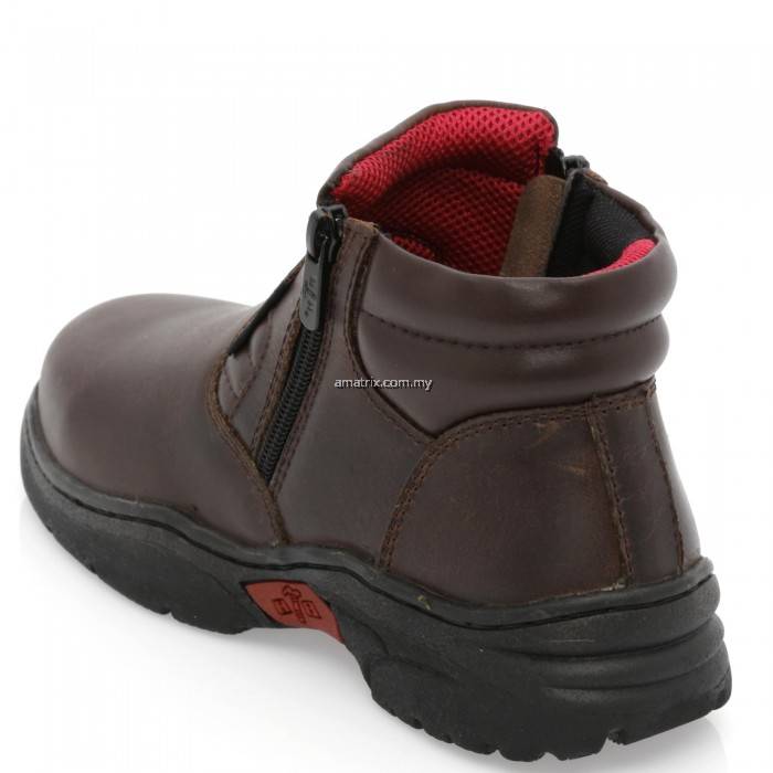 Black Hammer BH3886 Ladies Mid Cut With Double Zip Safety Shoe