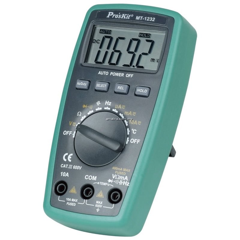 MT-1232 3-3/4 Autorange Digital Multimeter