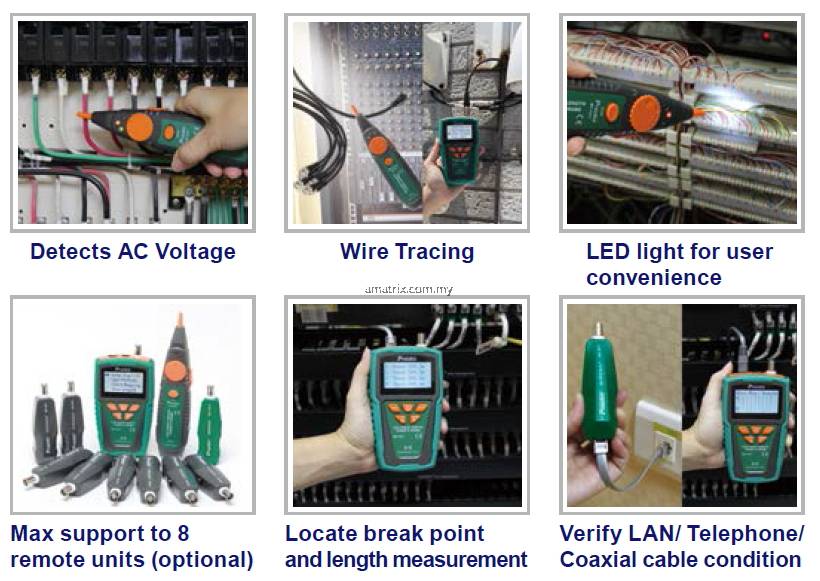 PROSKIT MT-7071 LCD Cable Length Toner & Probe Kit