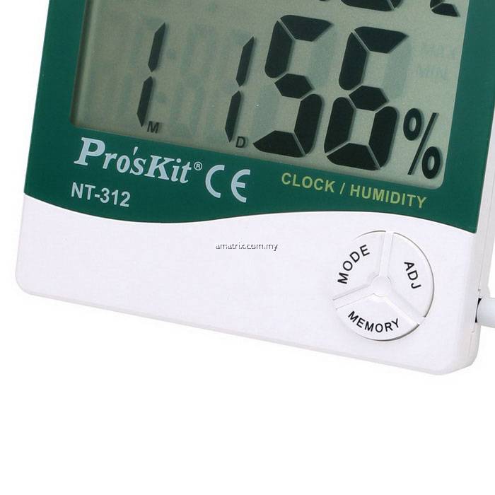 Pro’sKit NT-312 Digital Temperature Humidity Meter With Probe