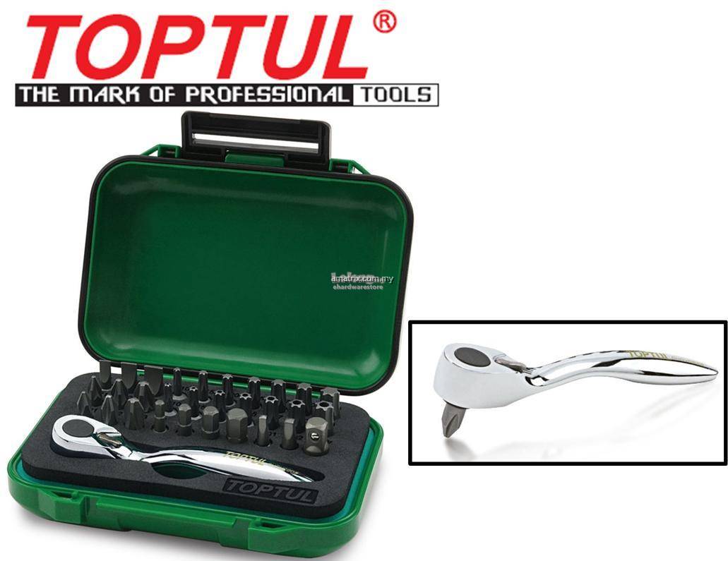 TOPTUL GABW3103 31PCS 1/4"DR MINI RATCHET BIT SET