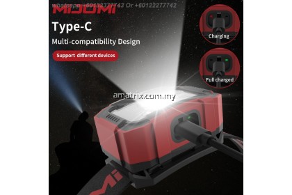Mijomi H20 Headlamp With Wave Motion Sensor Headlight, Lightwight Head ...