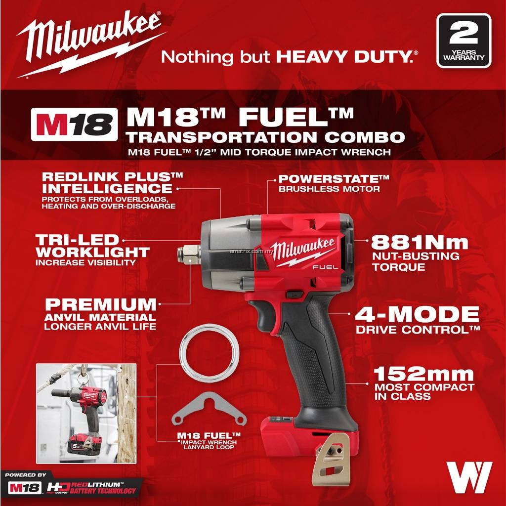 Milwaukee M18 TRANSPORTATION COMBO / M18 AUTOMOTIVE COMBO M18 IMPACT ...
