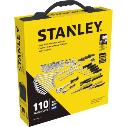 Stanley STMT81243-840 110pcs Multi Tools Set Stanley Tools Box Spanner ...