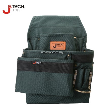 jetech ba-m3 7 Pockets Nylon Carpenters Tool Pouch c/w Work Belt