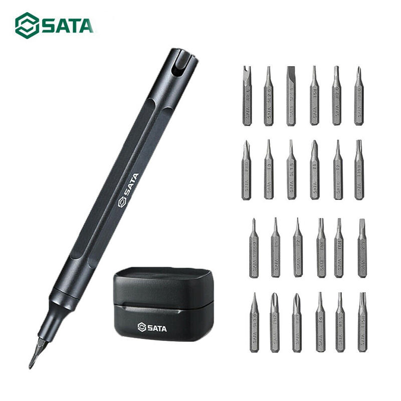 sata 05108 25PCS Pen Screwdrivers Kits Magnetic Multi-Bits Repair Tool Set